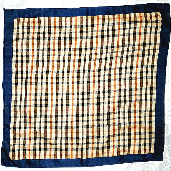 Daks | Accessories | Clasaic Vintage Daks Blue Tan Scarf | Poshmark